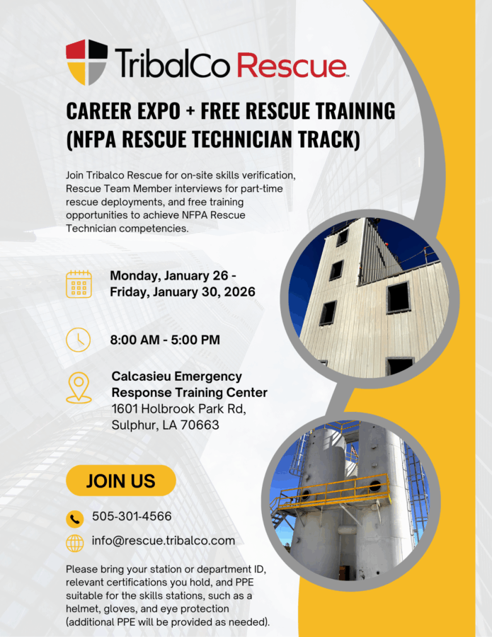 Tribalco Rescue Announces Career Expo & Free NFPA Rescue Training ...